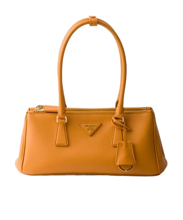 Prada Galleria Medium Leather Bag - Amber
