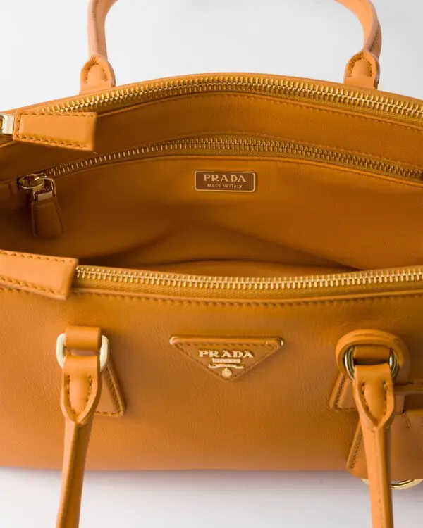 Prada Galleria Medium Leather Bag - Amber