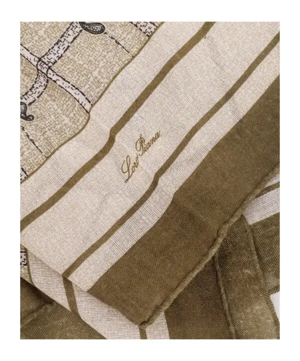 Loro Piana Graphic Printed Scarf - Nude