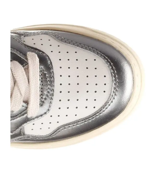 AUTRY Medalist Low Bicolor Sneakers - White/silver