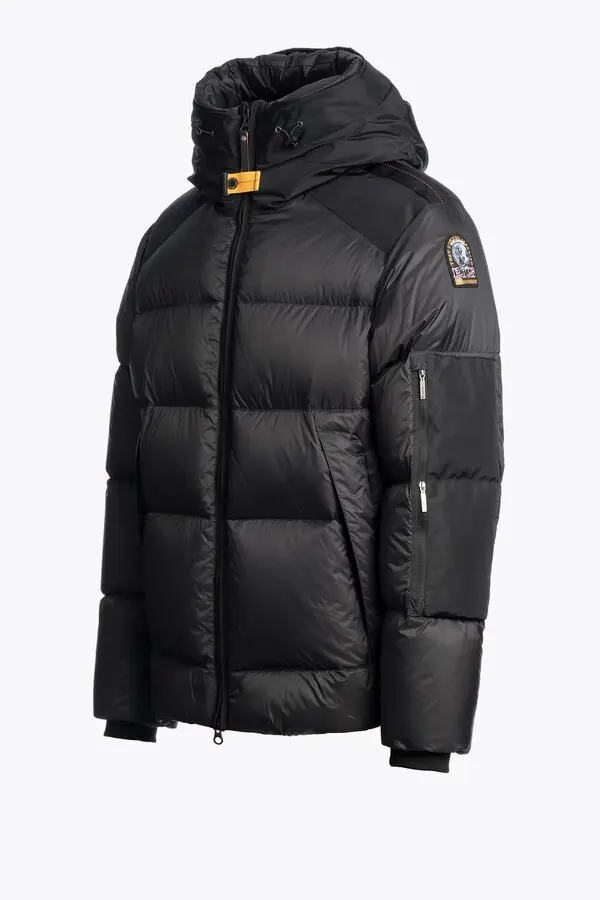 PARAJUMPERS Tyrik Hooded Down Jacket - Black