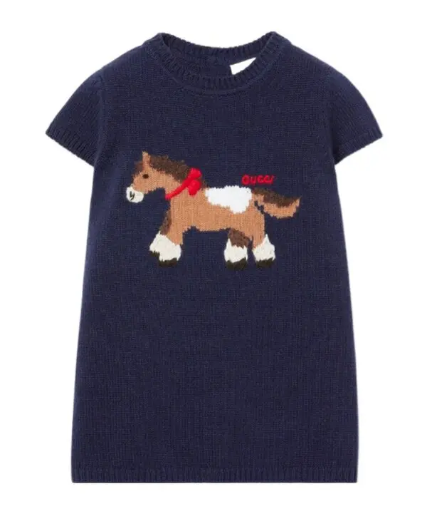 Gucci Baby Wool Dress - Dark Blue