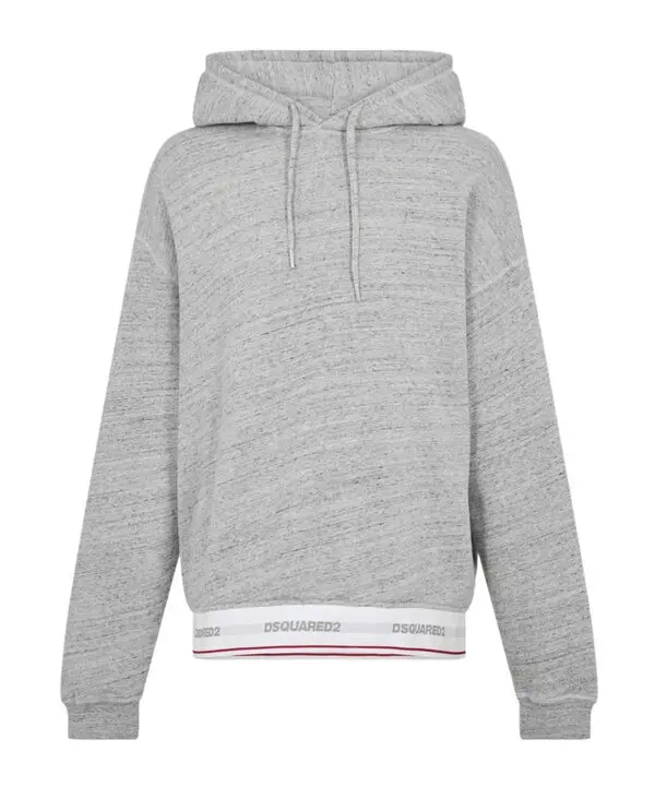 Dsquared2 Dsq Tape Hdy Sn62" Hooded Sweatshirt - Gray