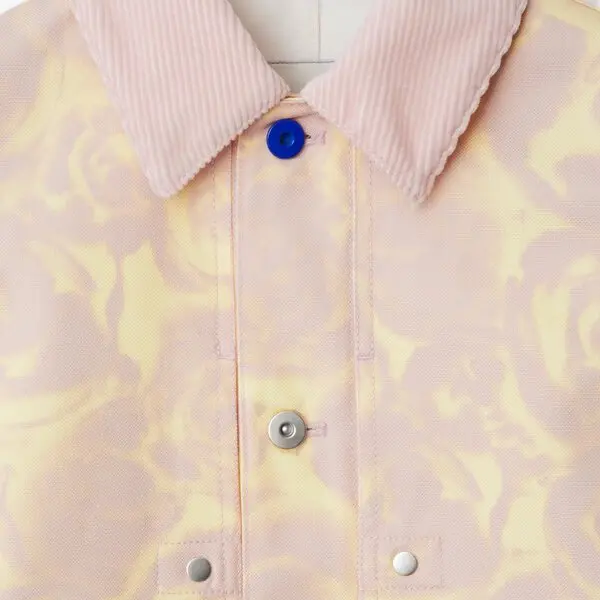 Burberry Rose Print Shirt Jacket