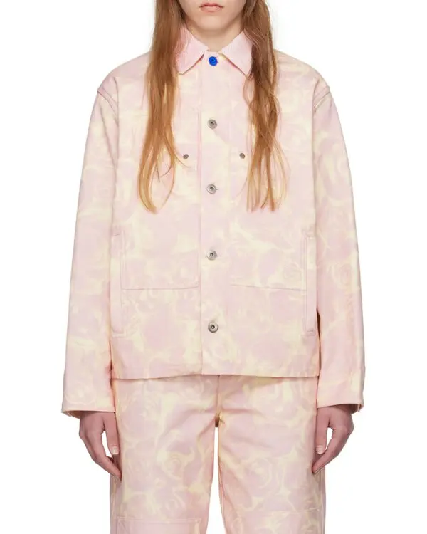 Burberry Rose Print Shirt Jacket
