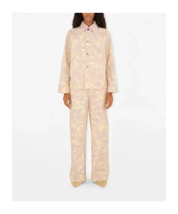 Burberry Rose Print Shirt Jacket