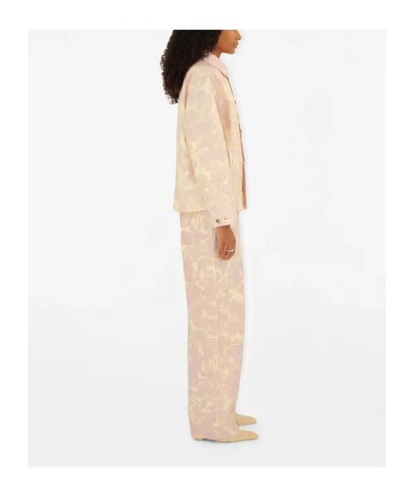 Burberry Rose Print Shirt Jacket