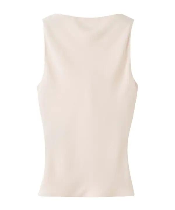 Loro Piana Mackenzie Sleeveless Boat Neck Top - Volcano Rose
