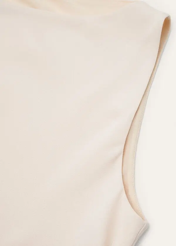Loro Piana Mackenzie Sleeveless Boat Neck Top - Volcano Rose