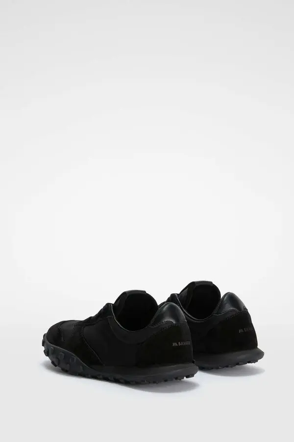 JIL SANDER Embossed Logo Low-top Sneakers - Black