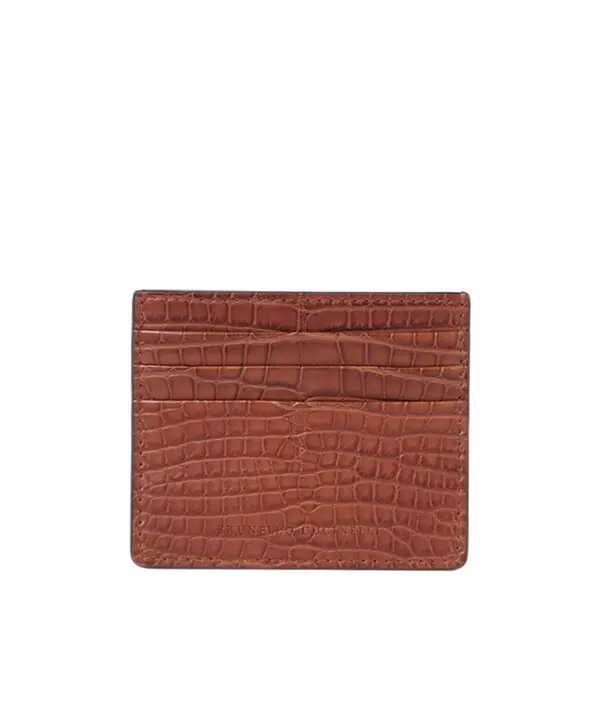 Brunello Cucinelli Embossed Card Holder