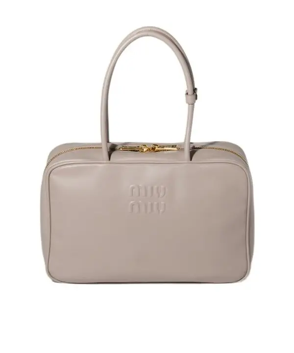 Miu Miu Beau Leather Top Handle Bag