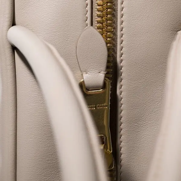 Miu Miu Beau Leather Top Handle Bag