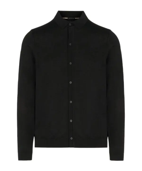 Hugo Boss Button-up Knitted Polo Cardigan