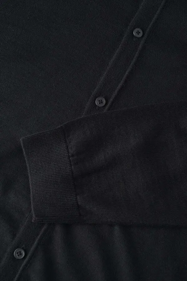Hugo Boss Button-up Knitted Polo Cardigan