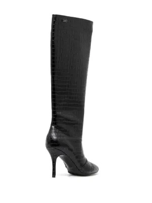 Liu Jo 95mm Croc Effect Stiletto Boots