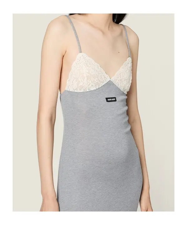 Miu Miu Silk Jersey Dress
