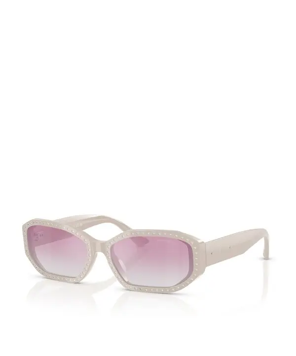JIMMY CHOO Geometric Frame Sunglasses