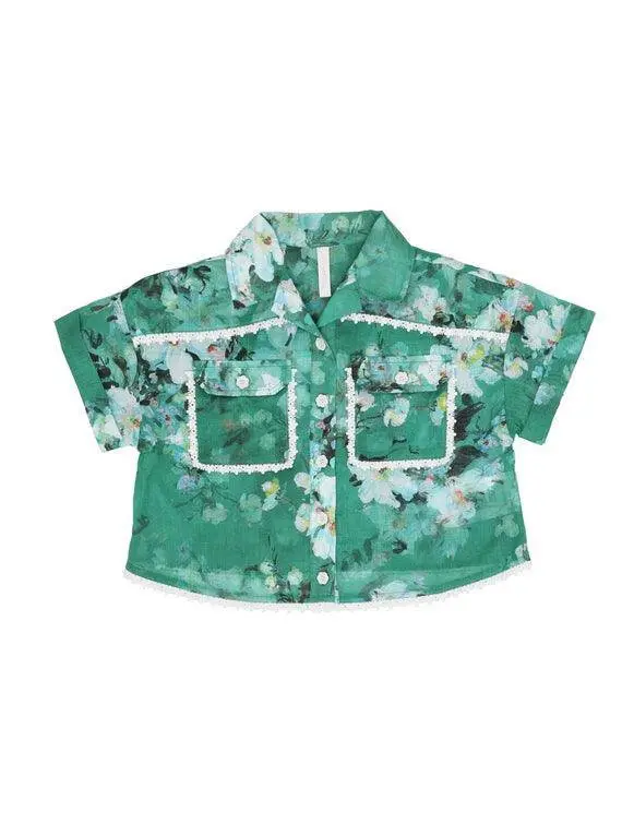 Zimmermann Printed Short Sleeve Shirt
