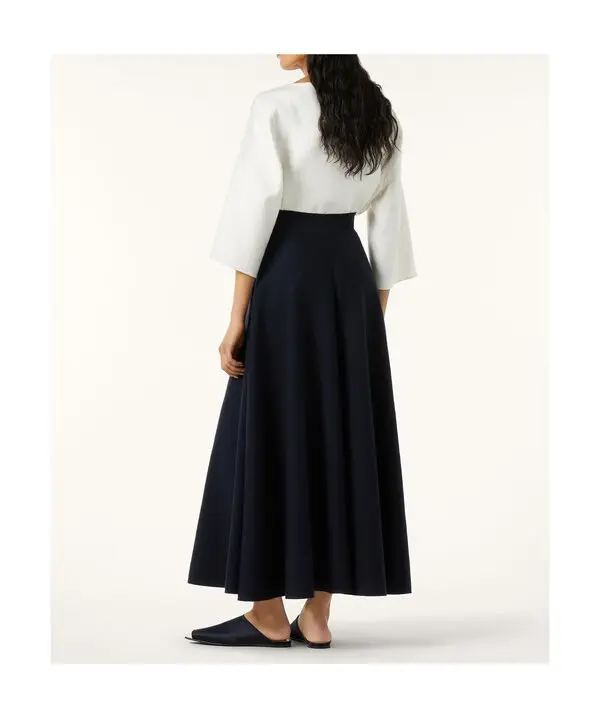 Loro Piana High-waisted Flared Skirt