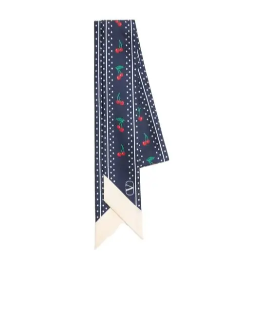 Valentino Garavani Cherryfic Vlogo Signature Scarf
