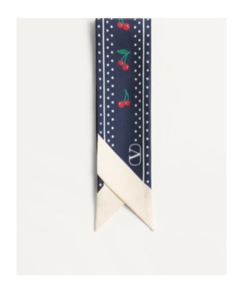 Valentino Garavani Cherryfic Vlogo Signature Scarf