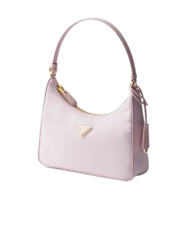 Prada Mini Zipper Handbag - Alabaster