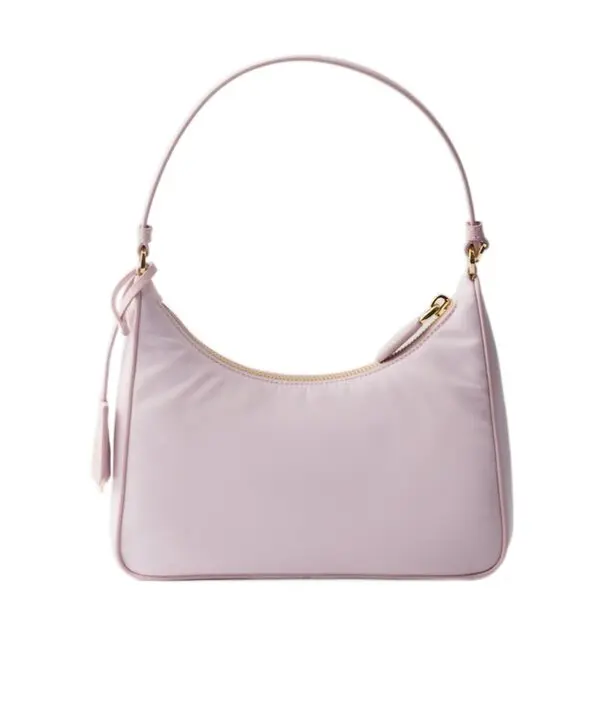Prada Mini Zipper Handbag - Alabaster