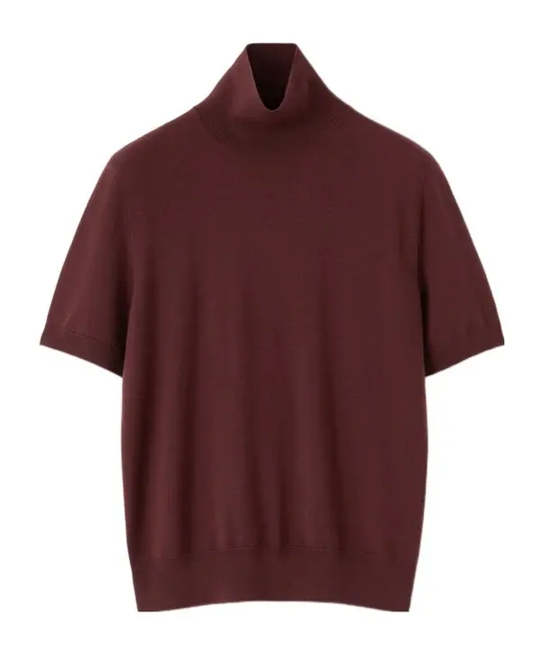 Loro Piana Short-sleeved Turtleneck Sweater - Glazed Mocha