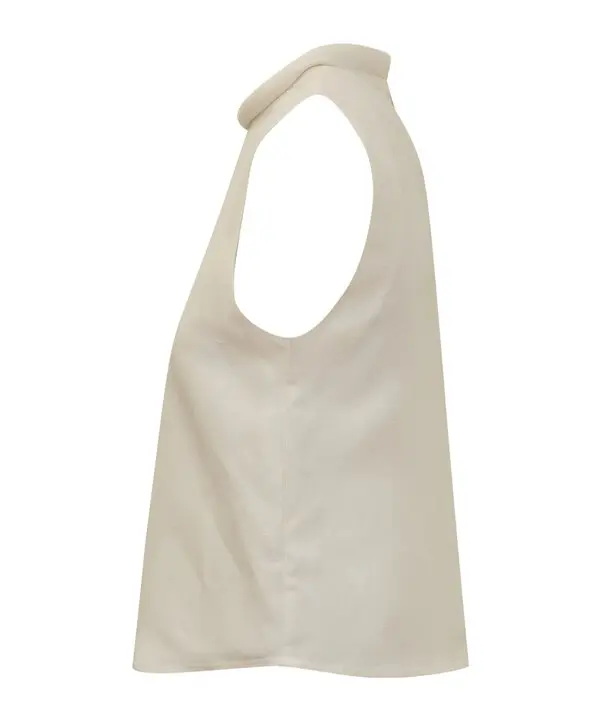 Loulou De Saison Sleeveless Top With Zipper Closure