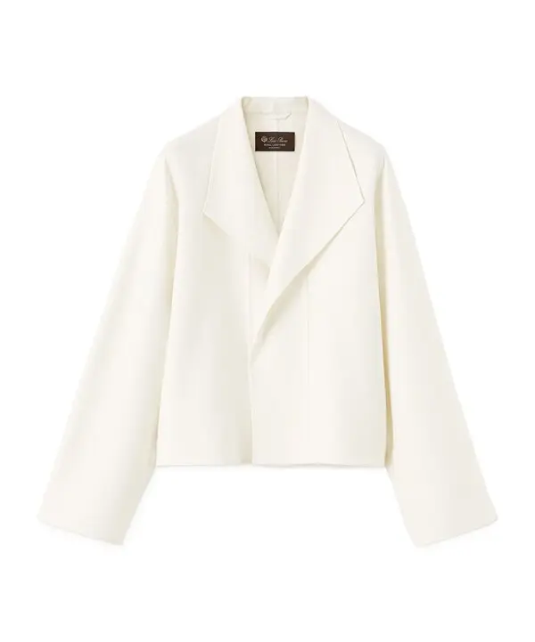 Loro Piana Cropped Jacket With Shawl Lapel