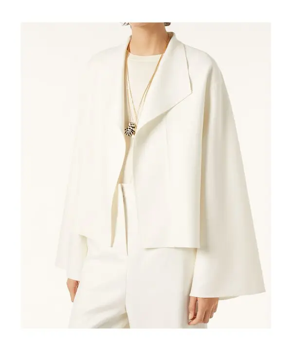 Loro Piana Cropped Jacket With Shawl Lapel