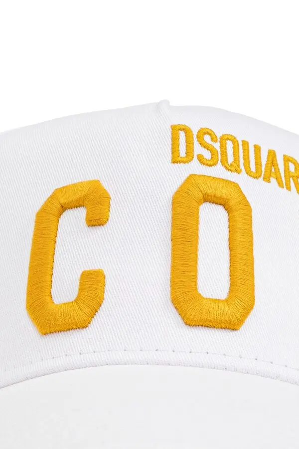 Dsquared2 Icon Logo Embroidered Distressed Baseball Cap