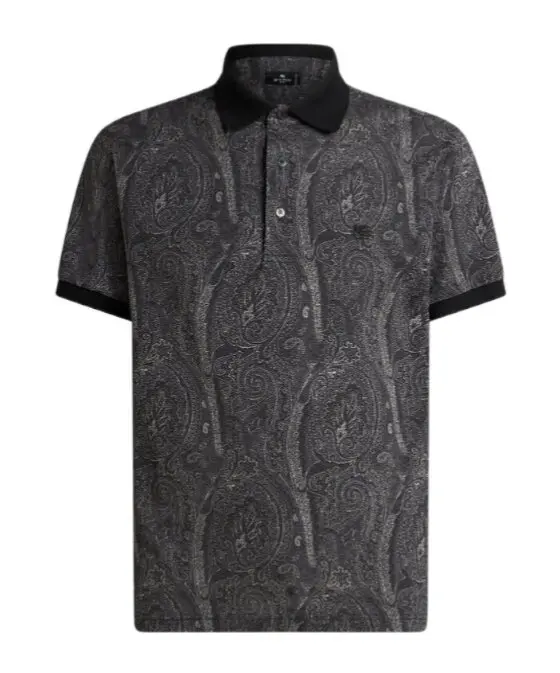 Etro Paisley Printed Short-sleeved Polo Shirt