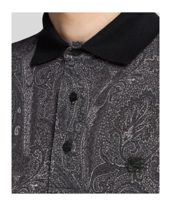 Etro Paisley Printed Short-sleeved Polo Shirt