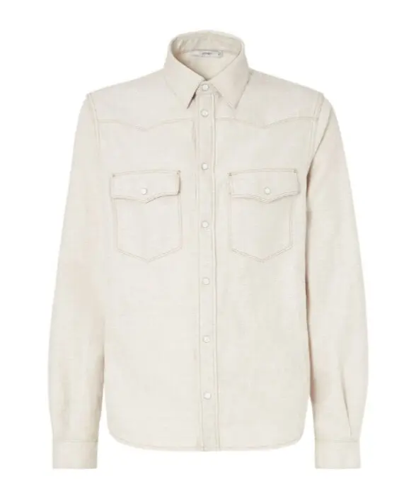 Fendi Ivory Selleria Denim Shirt