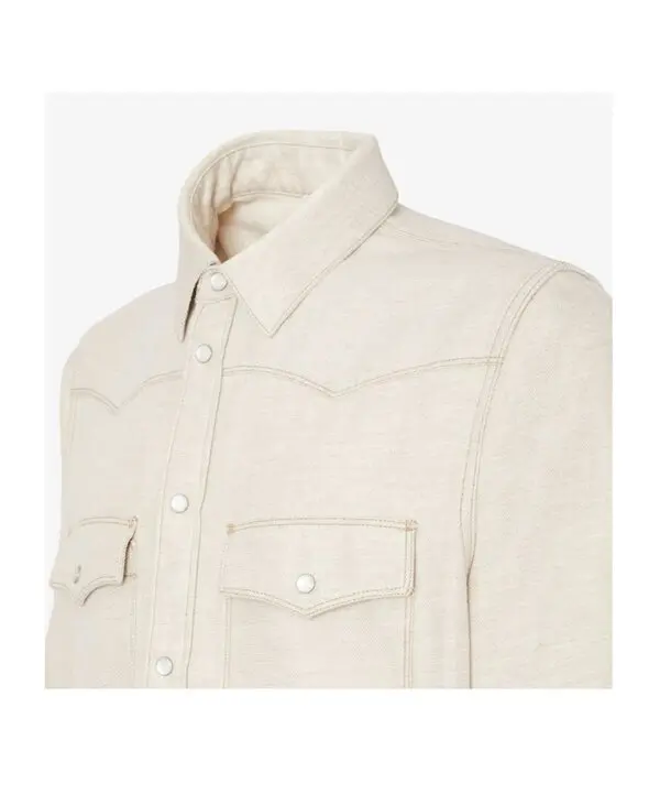 Fendi Ivory Selleria Denim Shirt