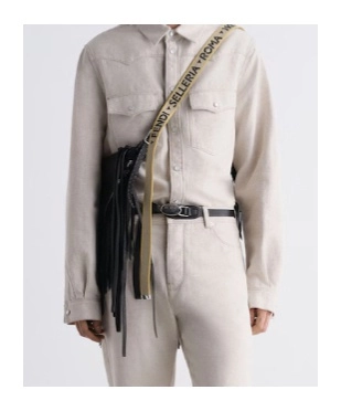 Fendi Ivory Selleria Denim Shirt