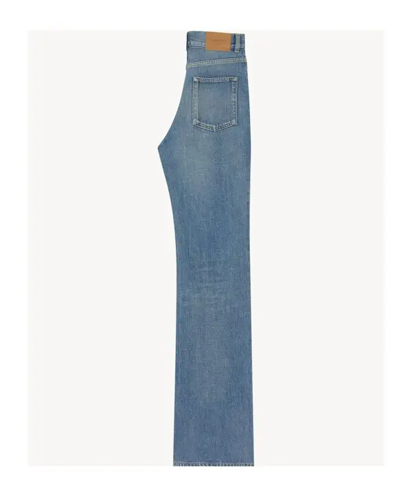 Saint Laurent 70's High Waisted Straight Leg Jeans