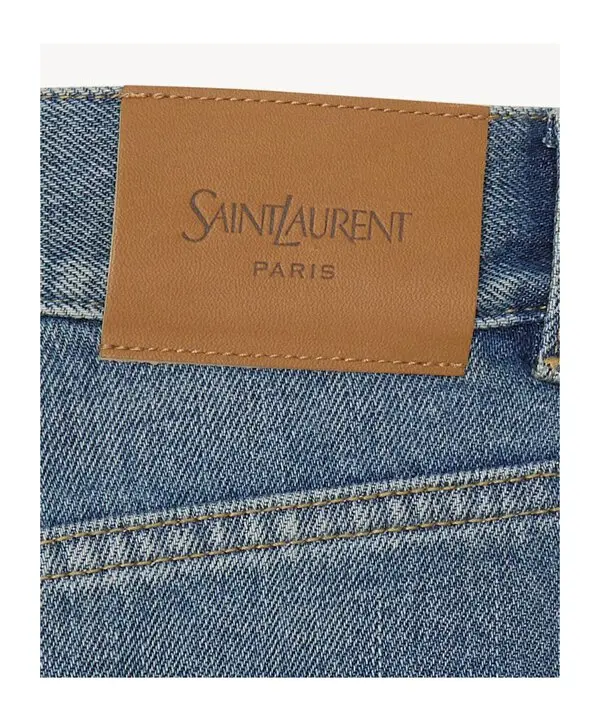 Saint Laurent 70's High Waisted Straight Leg Jeans