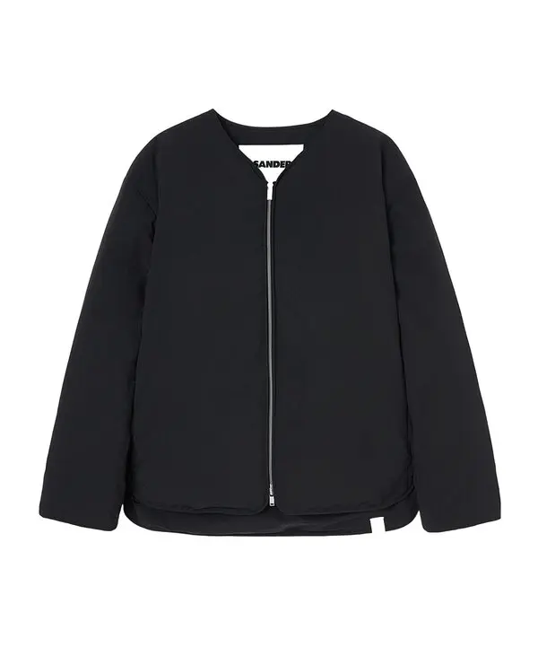 JIL SANDER Collarless Zip-up Down Jacket