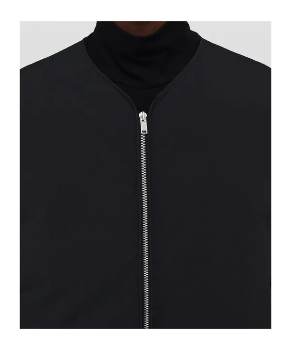 JIL SANDER Collarless Zip-up Down Jacket