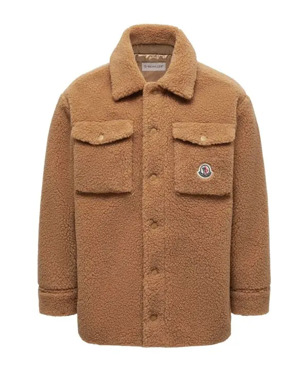 Moncler Teddy Fleece Long Sleeve Shirt