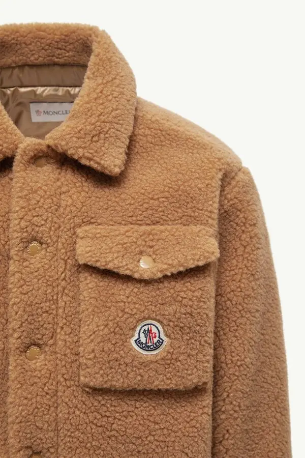 Moncler Teddy Fleece Long Sleeve Shirt