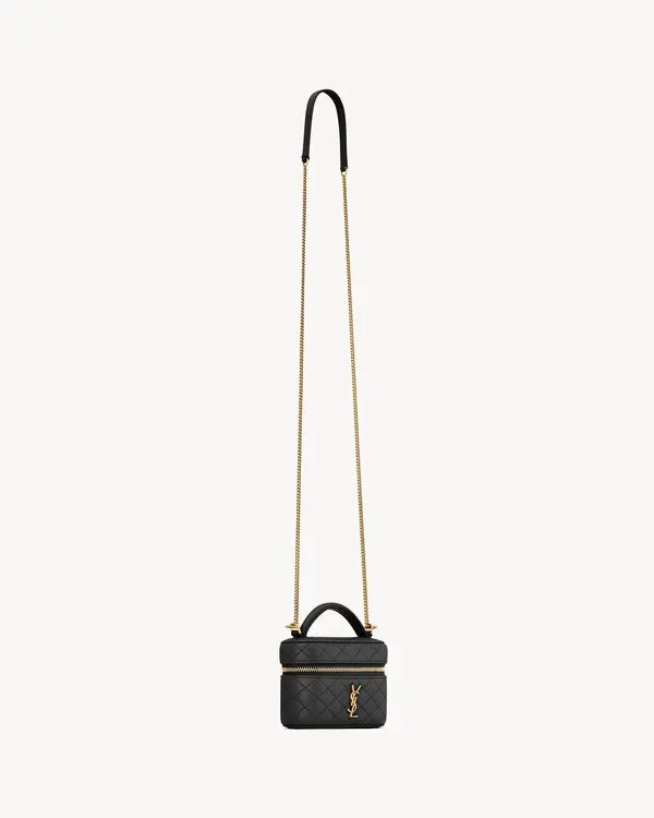 Saint Laurent Gaby Micro Vanity Bag In Lambskin