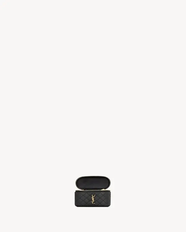 Saint Laurent Gaby Micro Vanity Bag In Lambskin