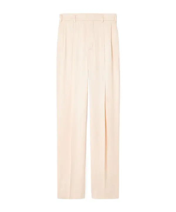 Loro Piana Waylon Pleated Trousers - White