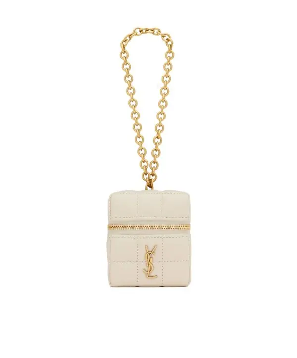 Saint Laurent Cassandre Matelassé Carré Mini Cube In Lambskin