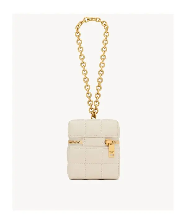 Saint Laurent Cassandre Matelassé Carré Mini Cube In Lambskin