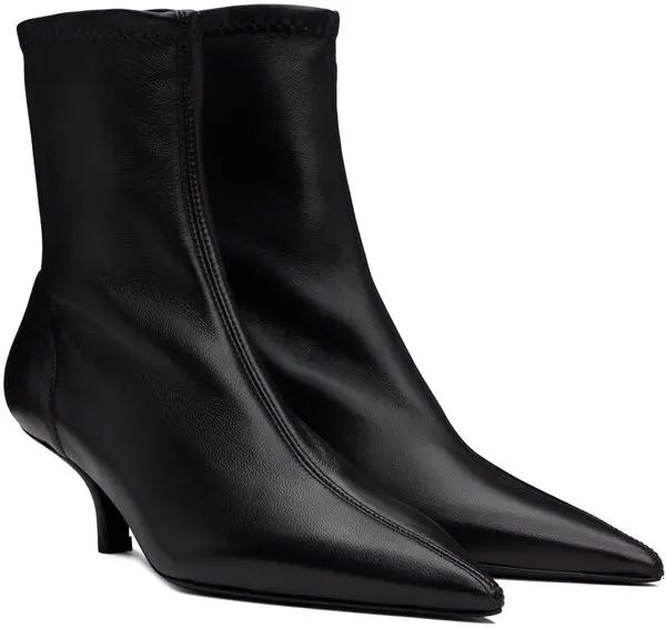 TOTEME Pointed Toe Heeled Sock Boots